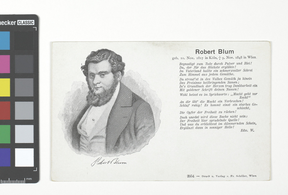 Robert Blum (1807-1848), Politiker – Wien Museum Online Sammlung