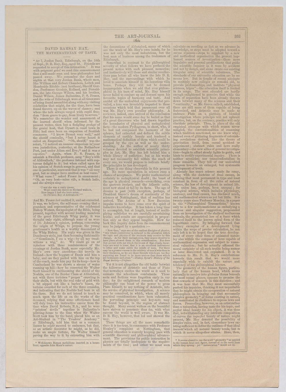 "DAVID RAMSAY HAY, THE MATHEMATICIAN OF TASTE." – Wien Museum Online ...