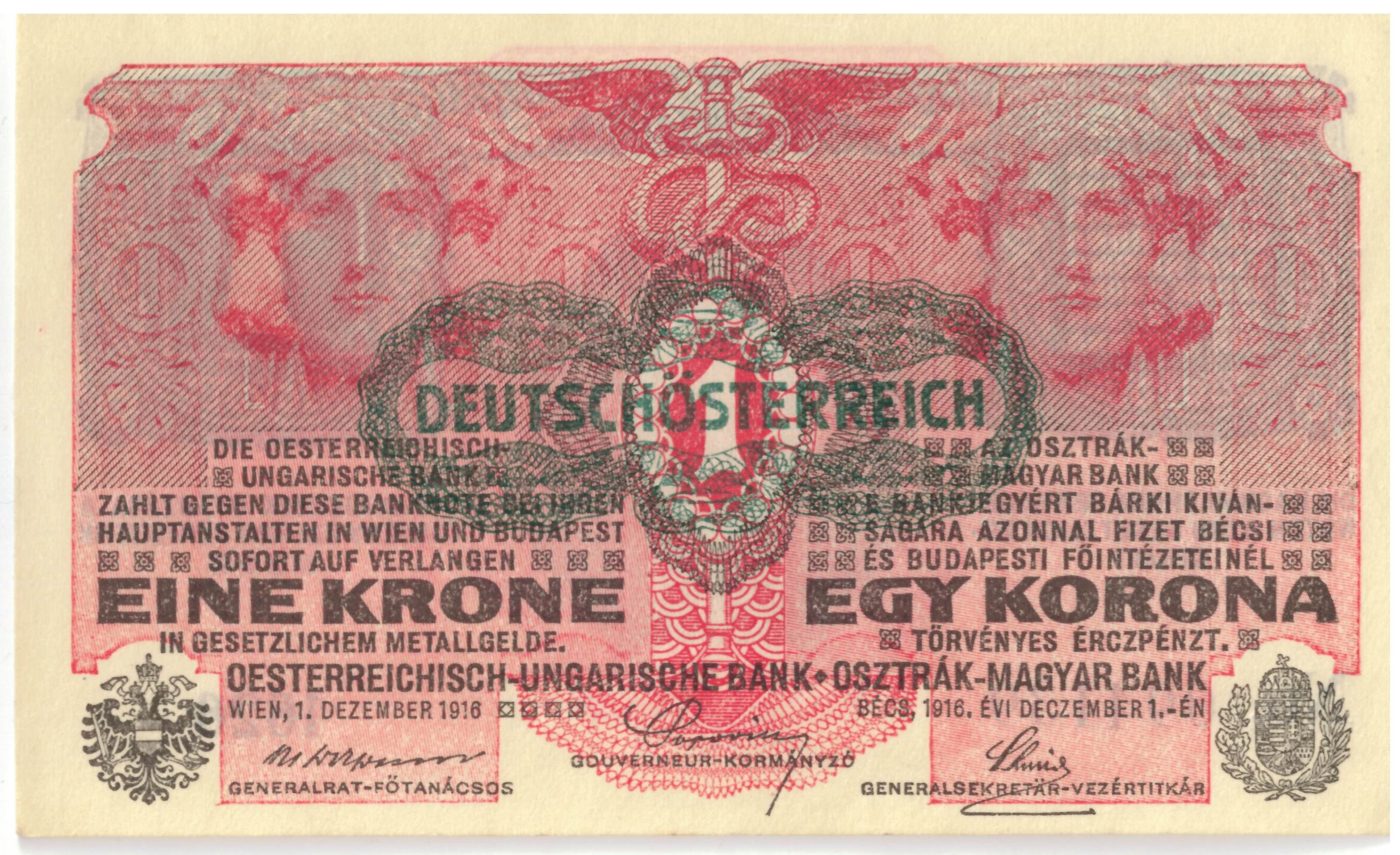Banknote, 1 Krone – Wien Museum Online Sammlung