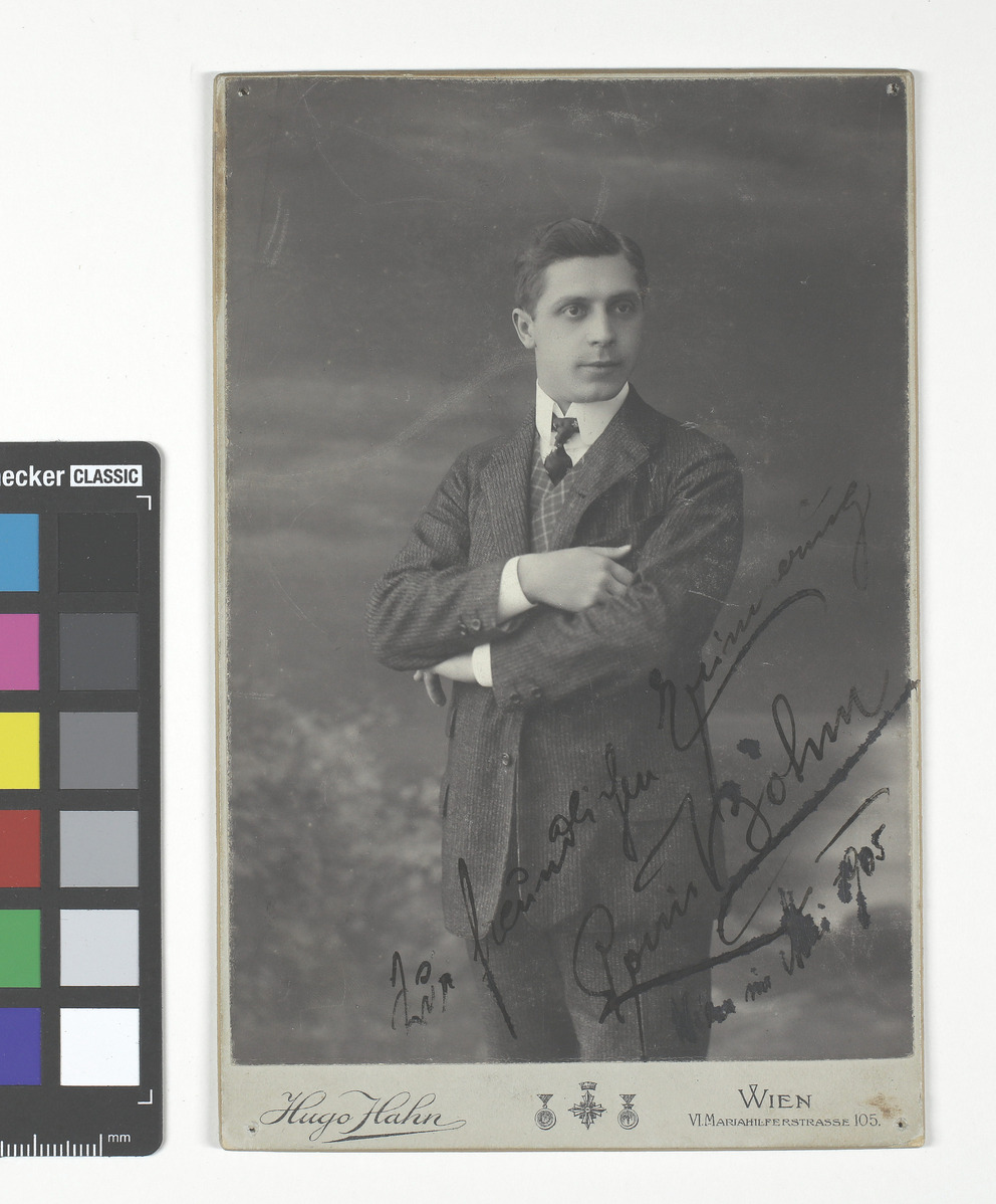 Louis Böhm, Schauspieler (rückseitig eigenhändige Widmung) – Wien ...