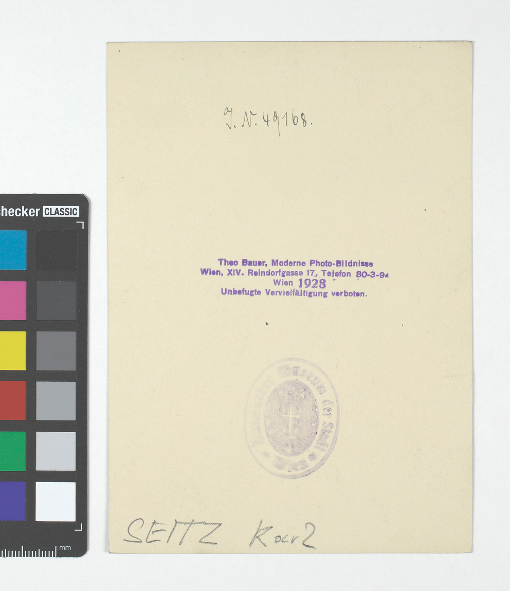 Karl Seitz (1869-1950), Lehrer, sozialdemokratischer Politiker ...