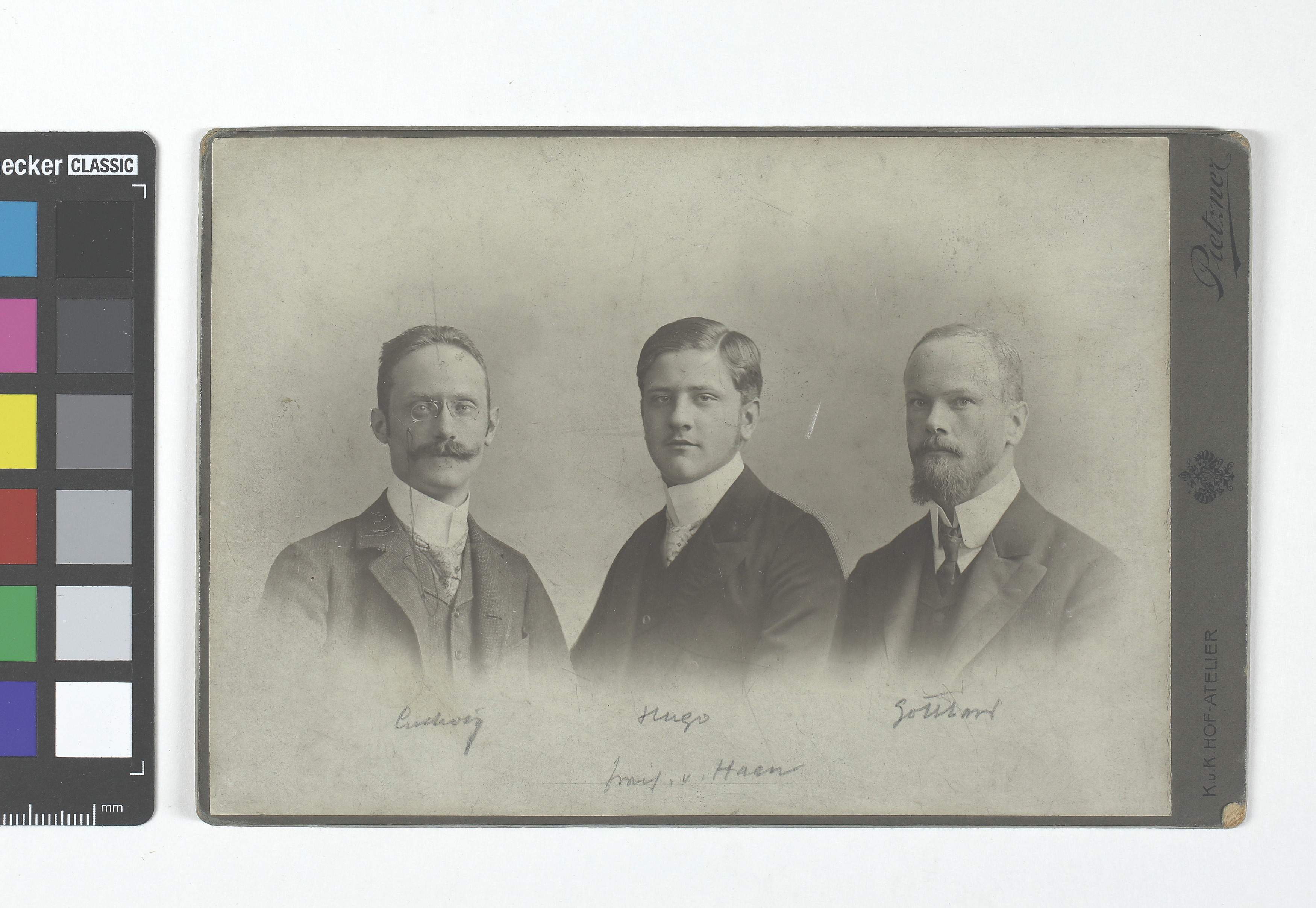 Baron Gotthard Haan (geb. 1872), und seine Brüder Hugo Freiherr von ...