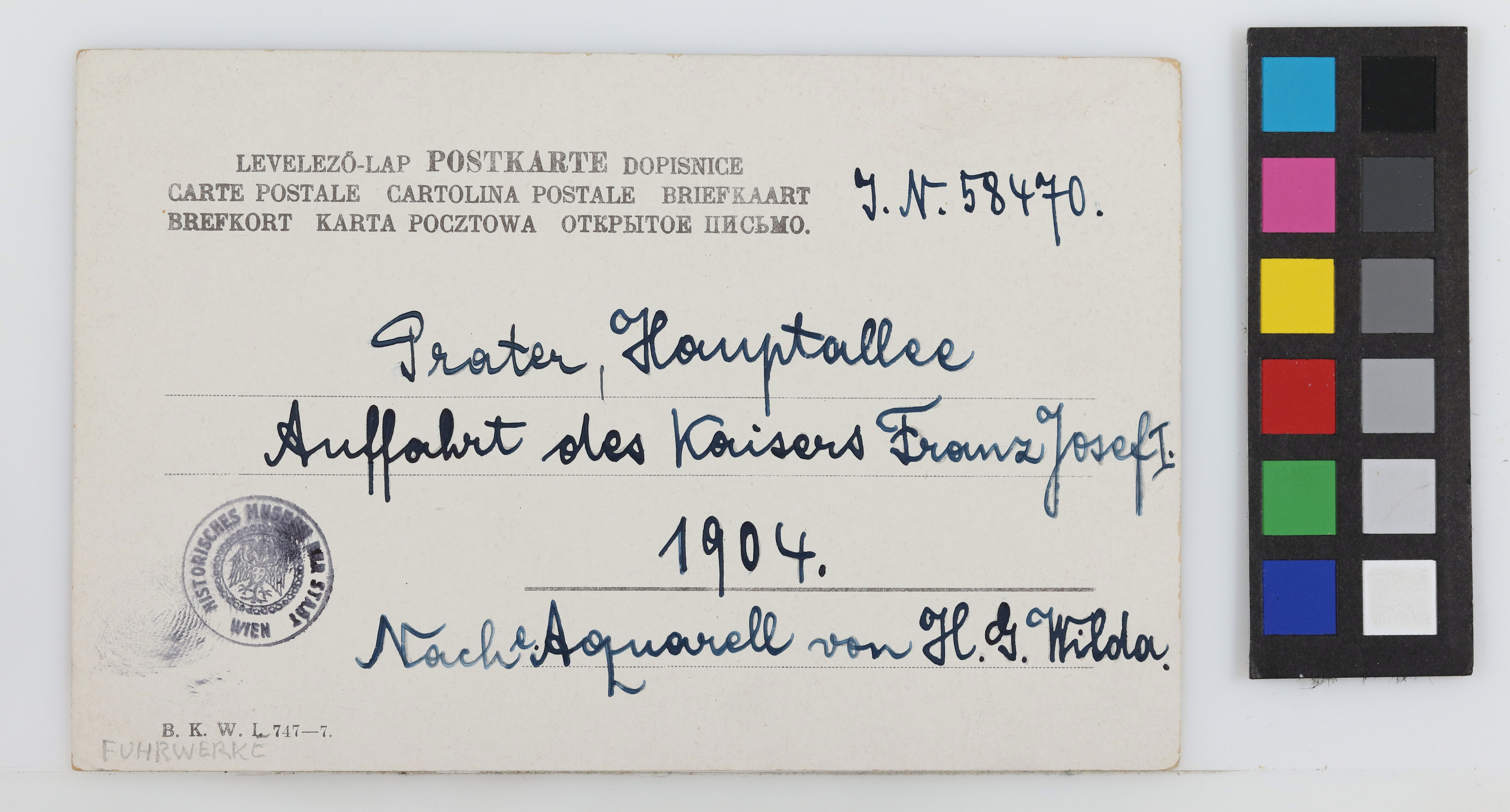 Verkehr - Fuhrwerke, 2., Prater Hauptallee, Auffahrt von Kaiser Franz ...