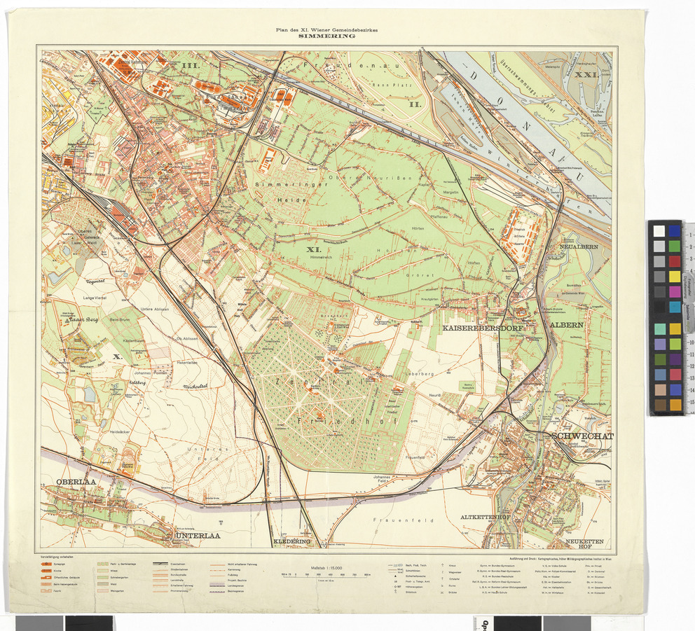 "Plan des XI. Wiener Gemeindebezirkes Simmering" – Wien Museum Online ...