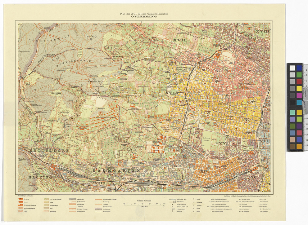 "Plan des XVI. Gemeindebezirkes Ottakring" – Wien Museum Online Sammlung