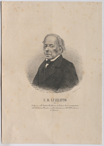 "S. D. LUZZATTO Professore nell´Istituto Rabbinico di Padova, Socio ...