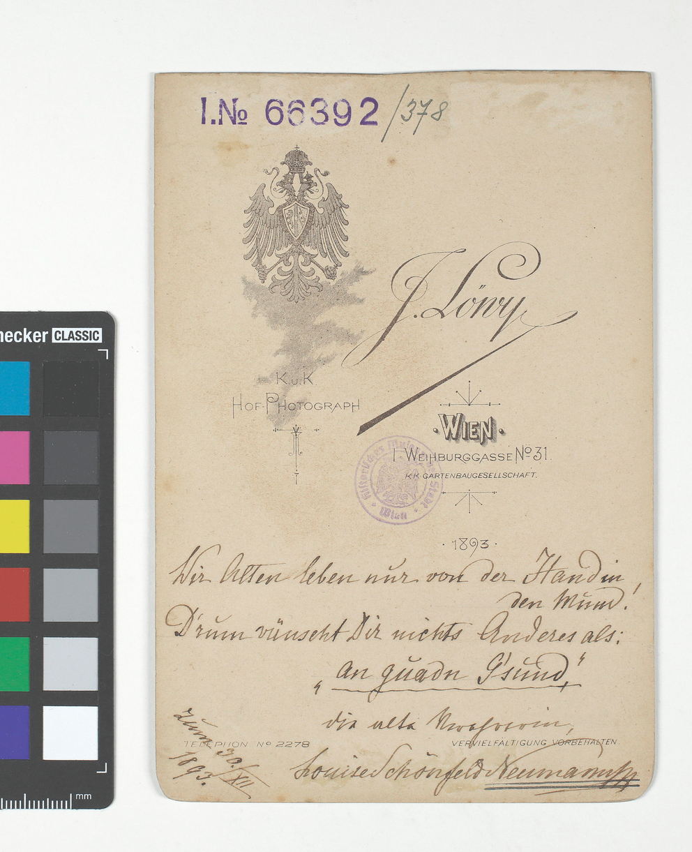 Louise Neumann (verh. Schönfeldt, 1818-1905), Schauspielerin ...