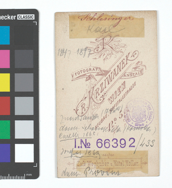 Karl Markus Schlesinger (1847-1897), Tänzer, Schauspieler, Sänger ...