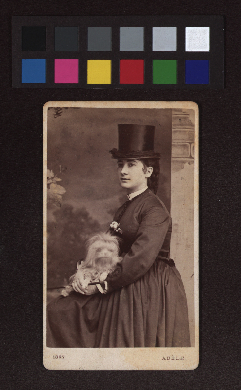 Charlotte Wolter (1834-1897), Schauspielerin, mit Hund – Wien Museum ...