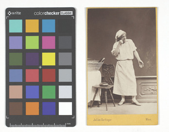 Franz Eppich (1835-1893) als "Bernadille" in der Operette "Margot. Die ...