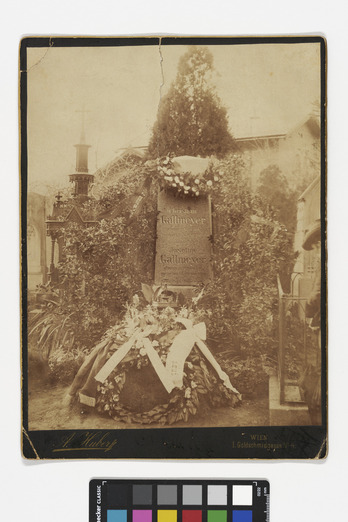 10., Evangelischer Friedhof Matzleinsdorf - Grabstein von Christian und Josefine Gallmeyer ...