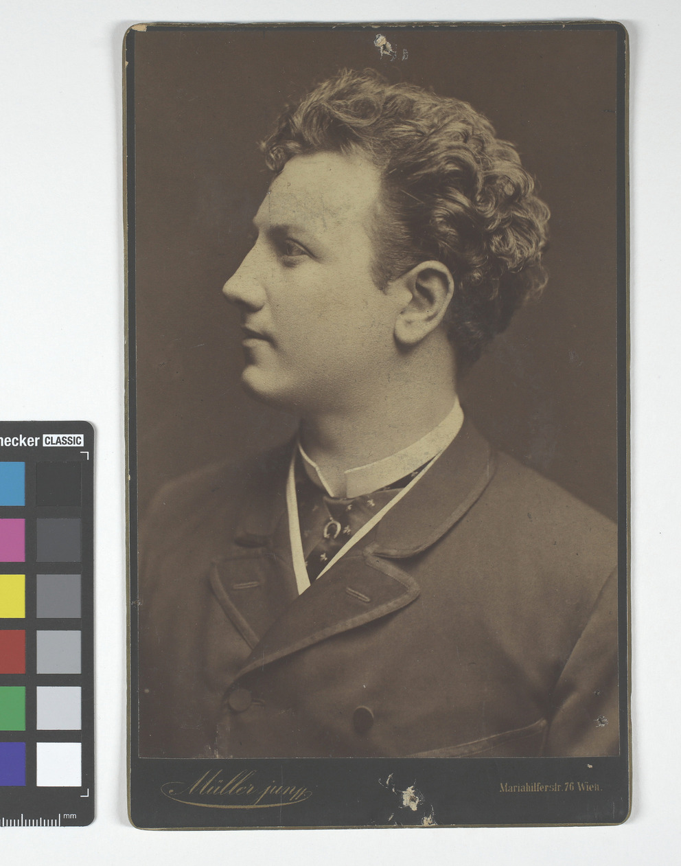 Ludwig Stahl (eig. Beer, 1856-1908), Schauspieler (rückseitig ...