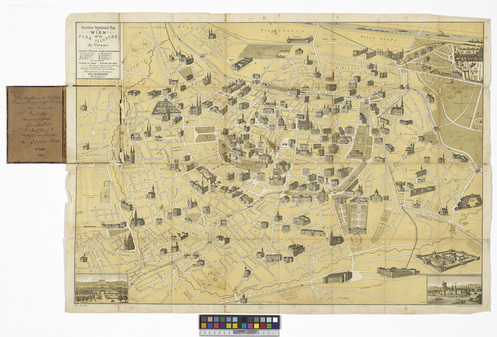 "Illustrirter Orientierungs-Plan von Wien 1873. Plan illustré de Vienne ...