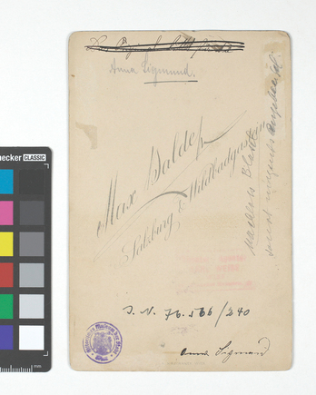 Anna Sigmund, Schauspielerin (?) – Wien Museum Online Sammlung