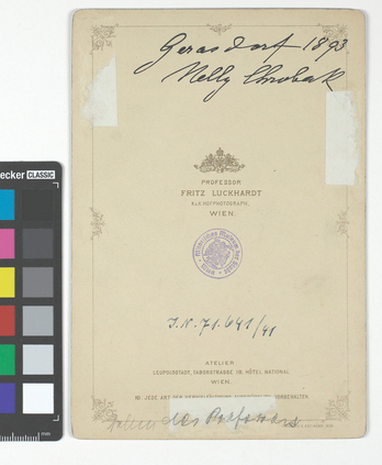 Helene (Nelly) Chrobak (1847-1900), geb. Lumpe, Frau des Arztes Rudolf ...