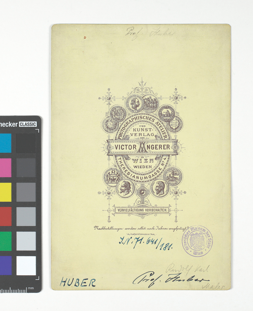 Carl Rudolf Huber (1839-1896), Maler, Grafiker, mit seiner Ehefrau ...