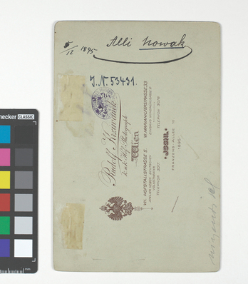 Alli Nowak, Schauspielerin (rückseitig signiert) – Wien Museum Online ...