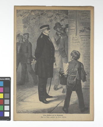 "Prinz Adalbert auf der Promenade. Nach der Natur gezeichnet von Paul ...