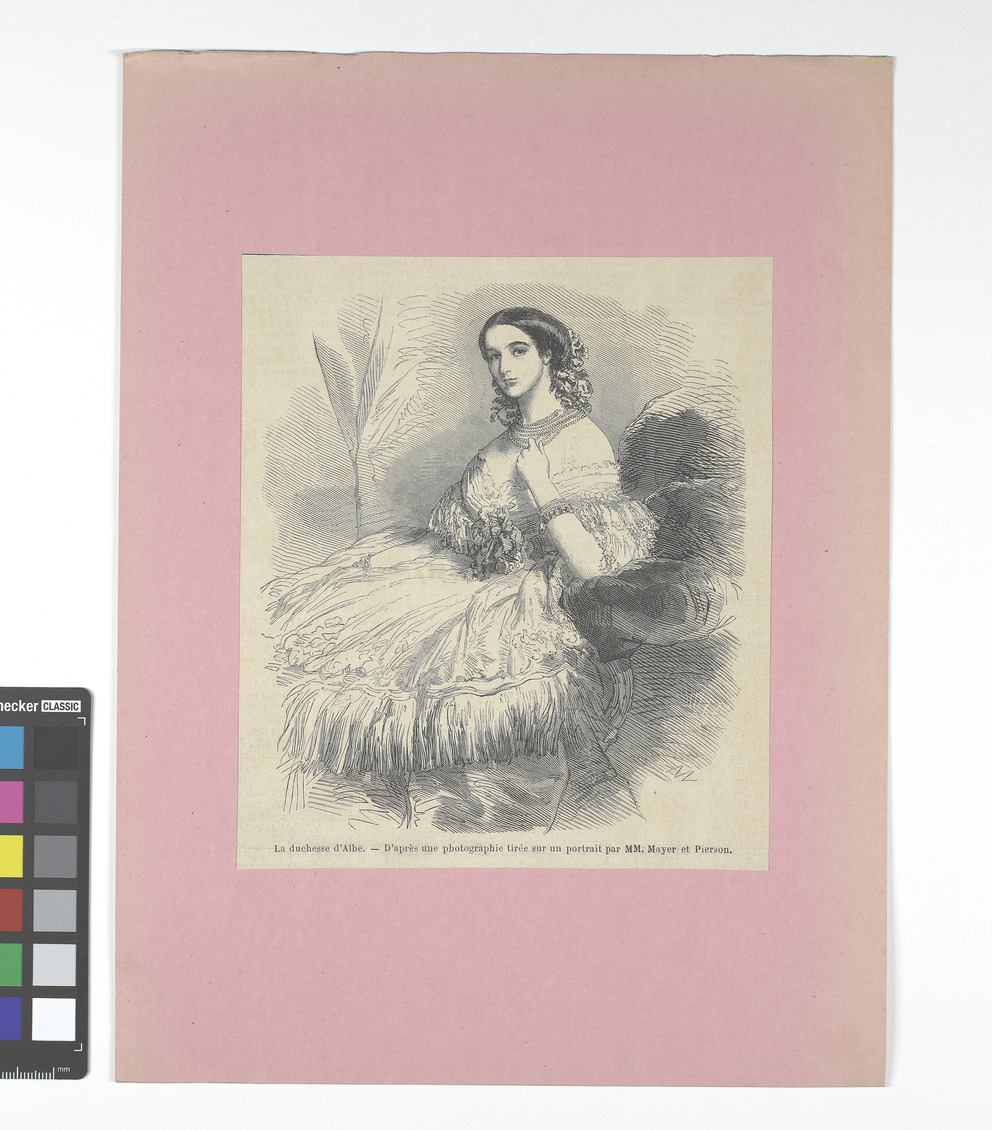 "La duchesse d'albe. - D'apreés une Photographie tirée sur un portrait ...