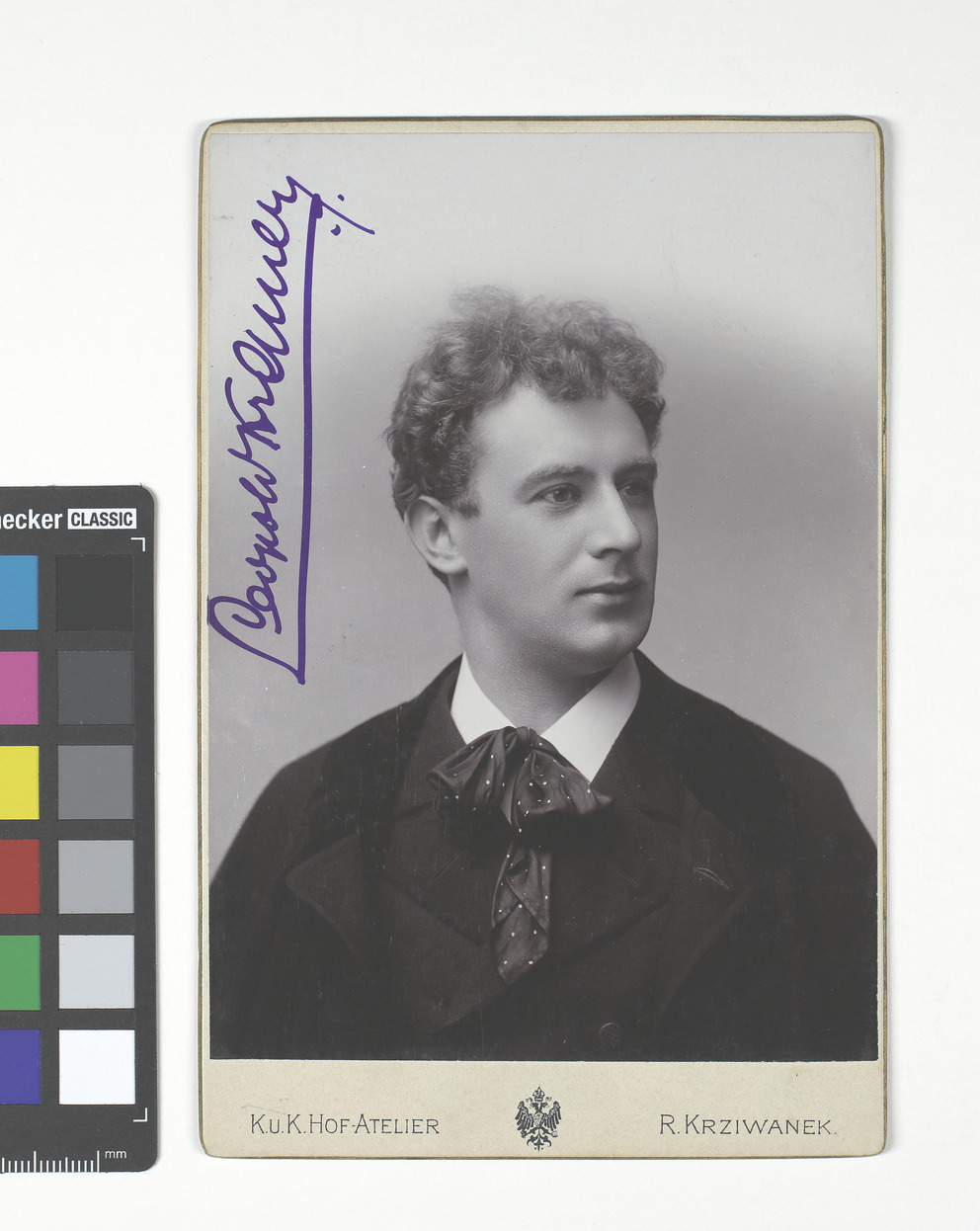 Leopold Kramer (1869-1942), Schauspieler (signiert, rückseitig eigenhändige Widmung) – Wien ...