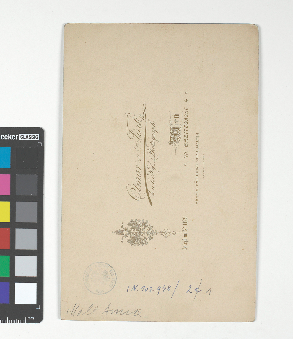 Anna Moll (geb. Bergen, 1857–1938), Ehefrau des Malers Carl Moll ...