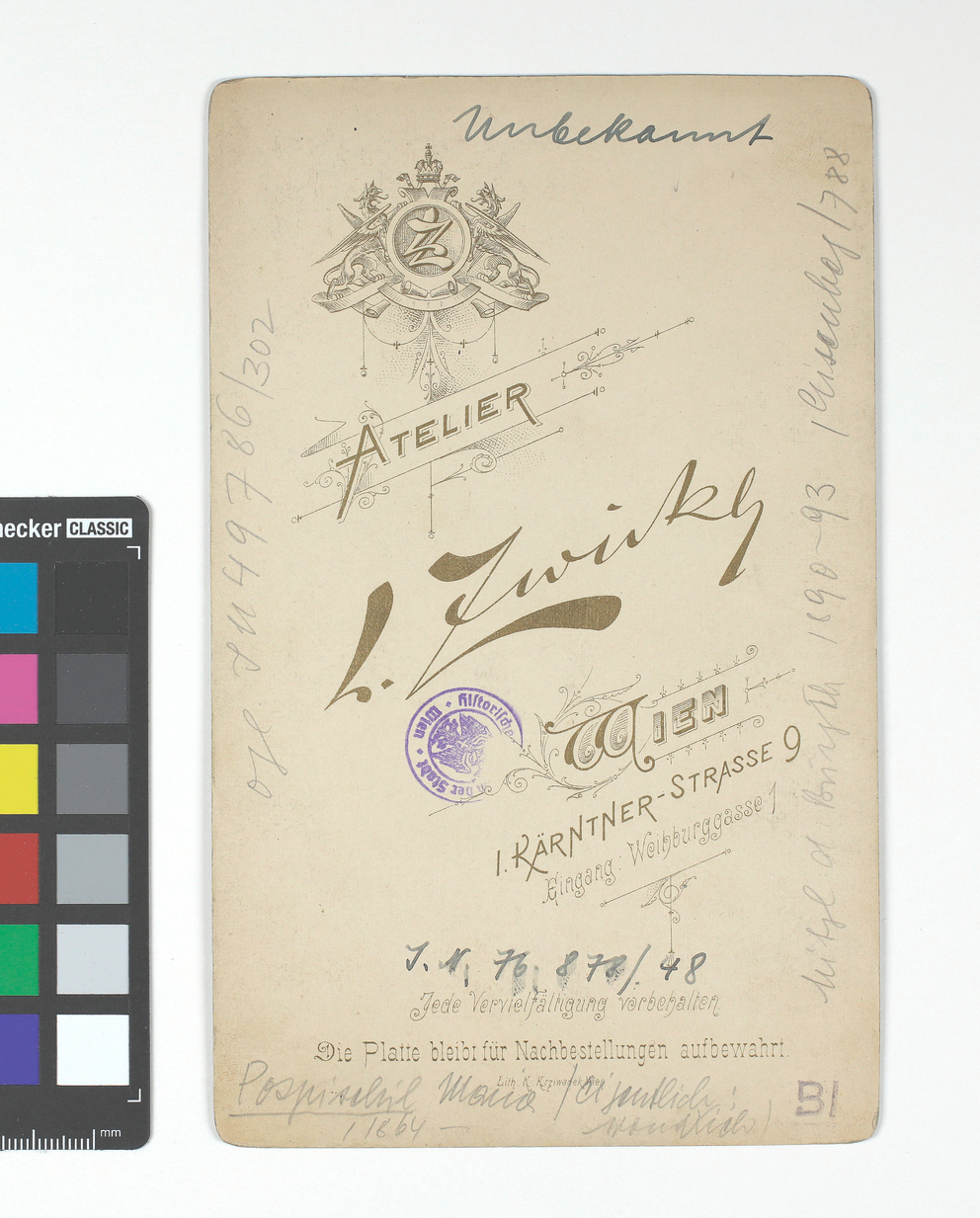 Maria Pospischil (geb. Vondrich, verh. von Hirschberg, 1864-1943 ...