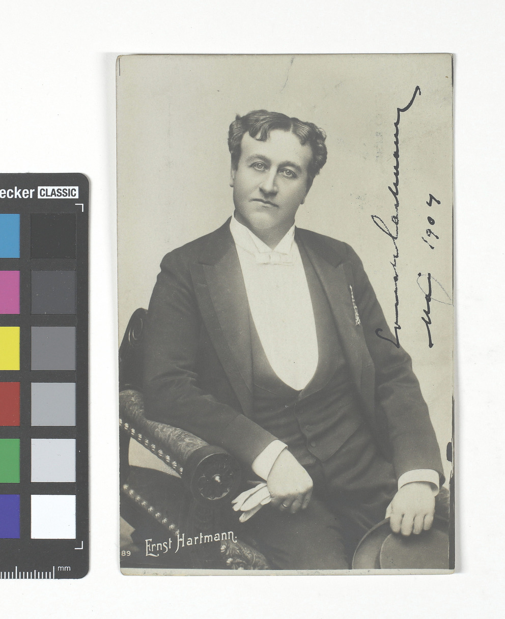 Ernst Hartmann (1844-1911), Schauspieler (eigenhändige Widmung) – Wien ...