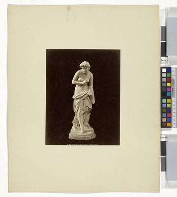 Weltausstellung 1873: "Die Badende", Skulptur von Antonio Tantardini ...