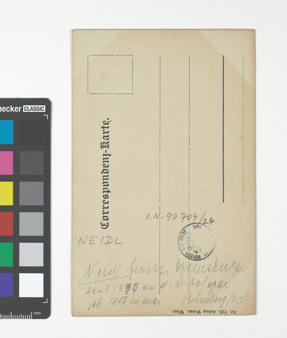 Franz Neidl (1858-1926), Opernsänger (signiert) – Wien Museum Online ...