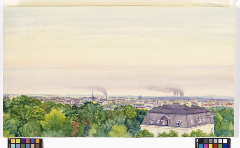Blick auf Wien aus dem Atelier von Arthur Paunzen, Panorama – Wien ...