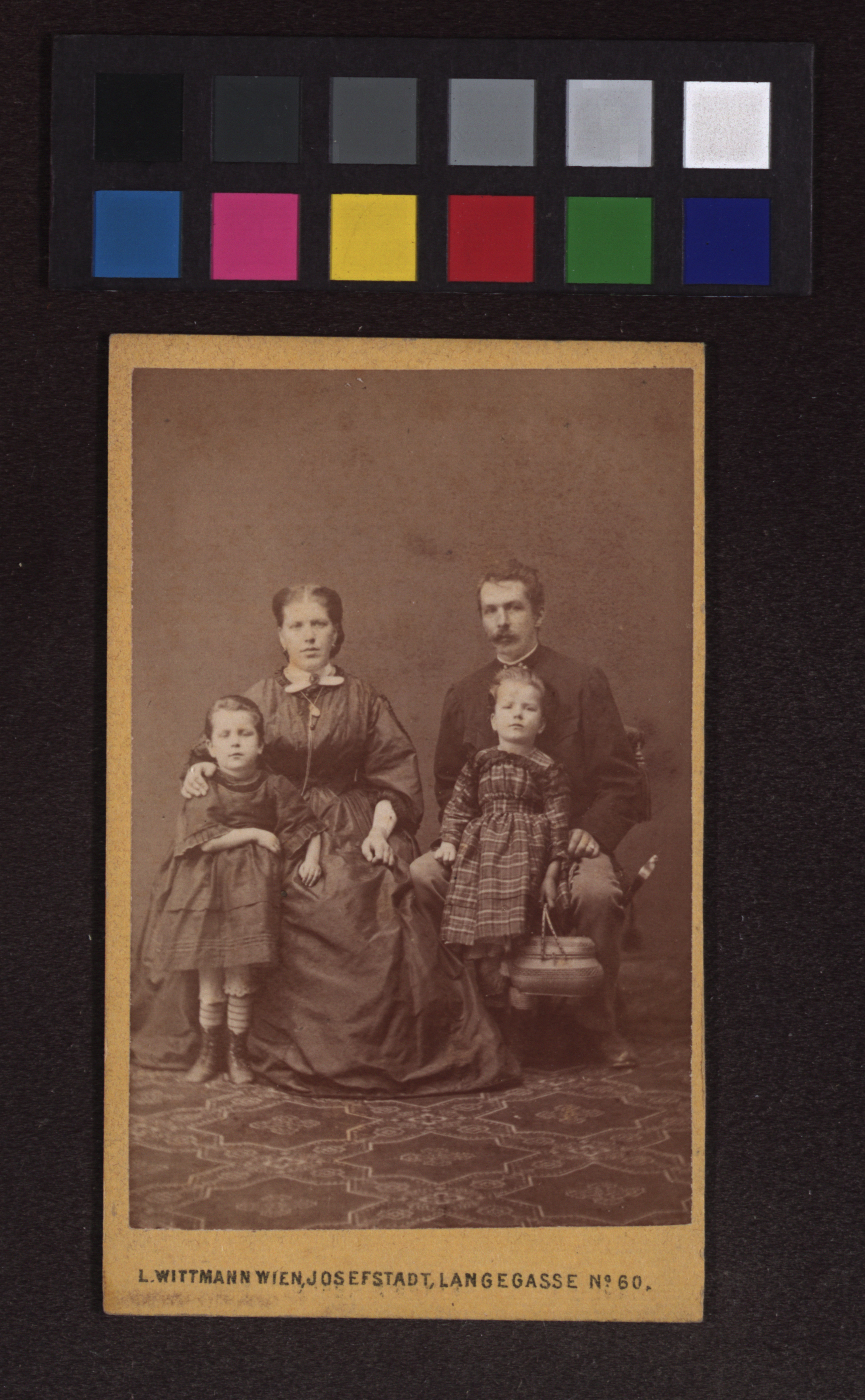 Gruppenporträt einer unbekannten Familie (Moser?) – Wien Museum Online ...