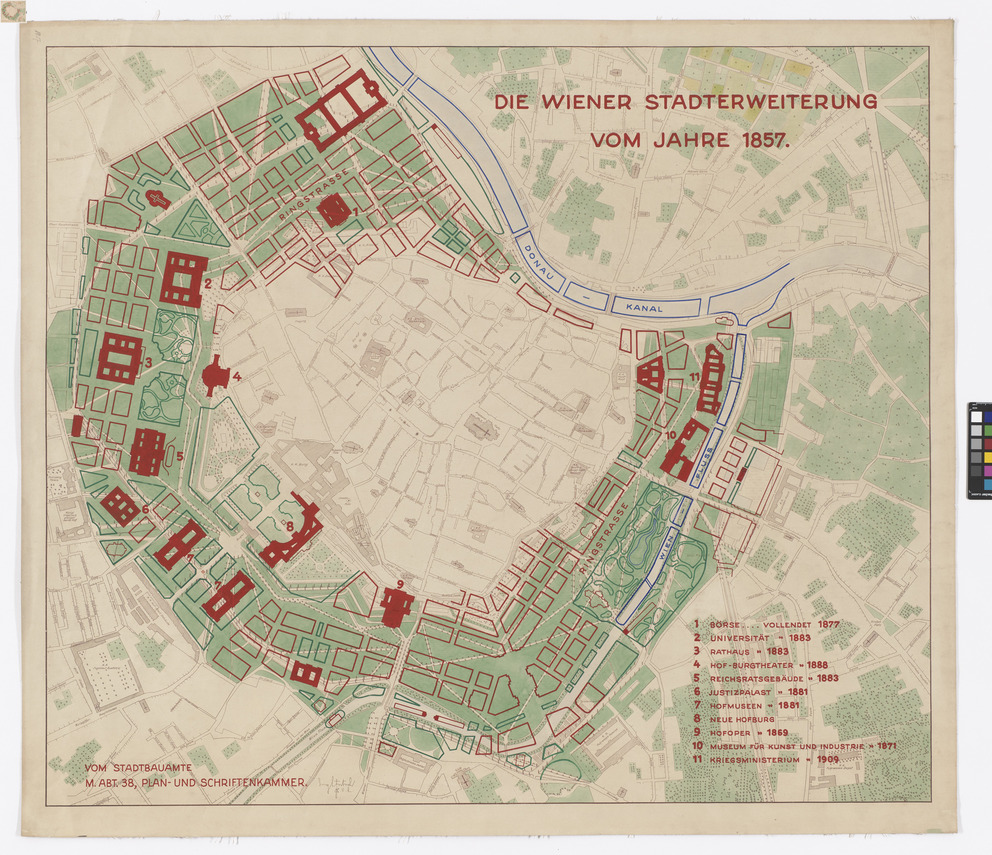 "Die Wiener Stadterweiterung vom Jahre 1857" und die letztlich ...