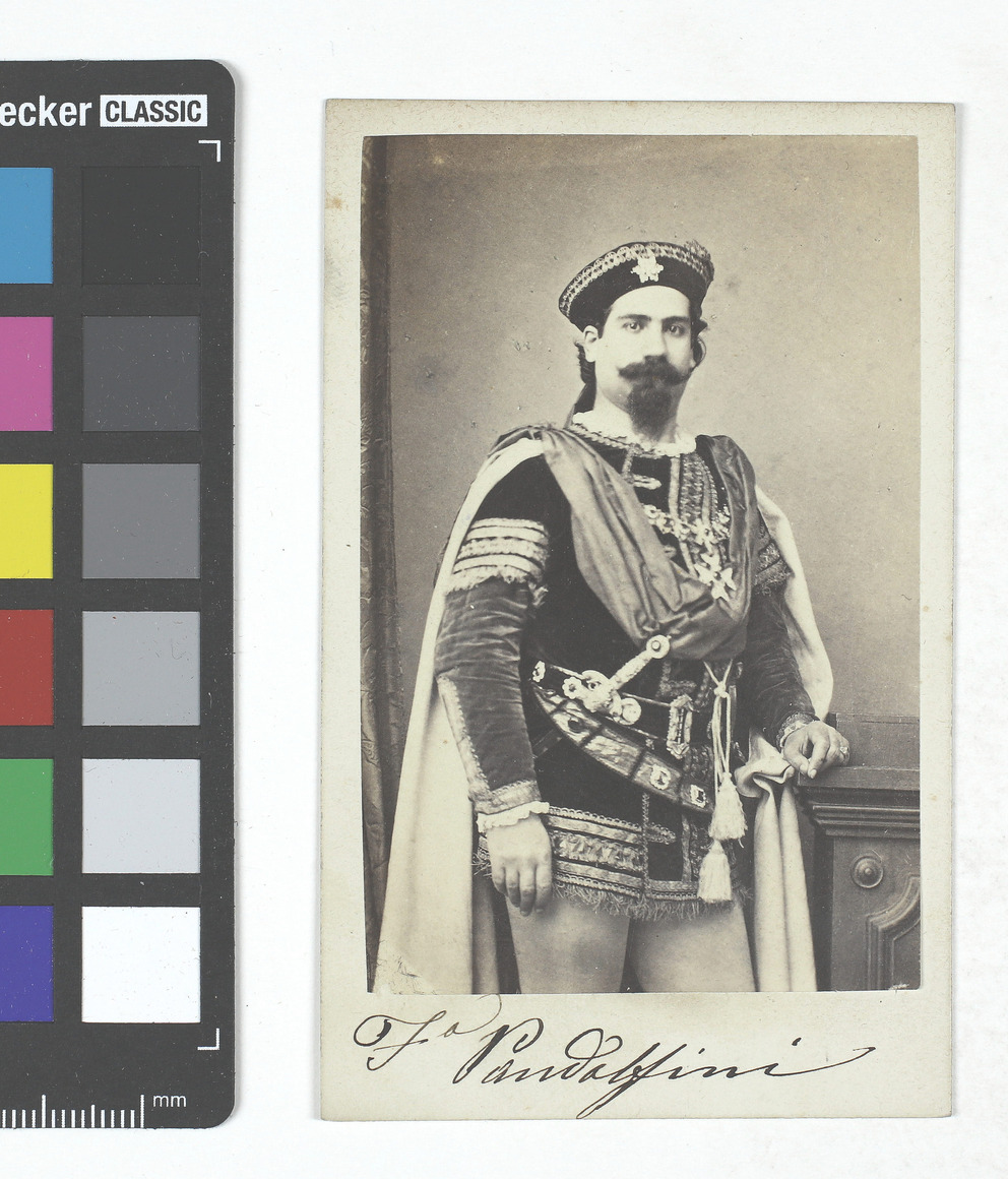 Francesco Pandolfini (1836-1916), Opernsänger, Rollenbild – Wien Museum ...