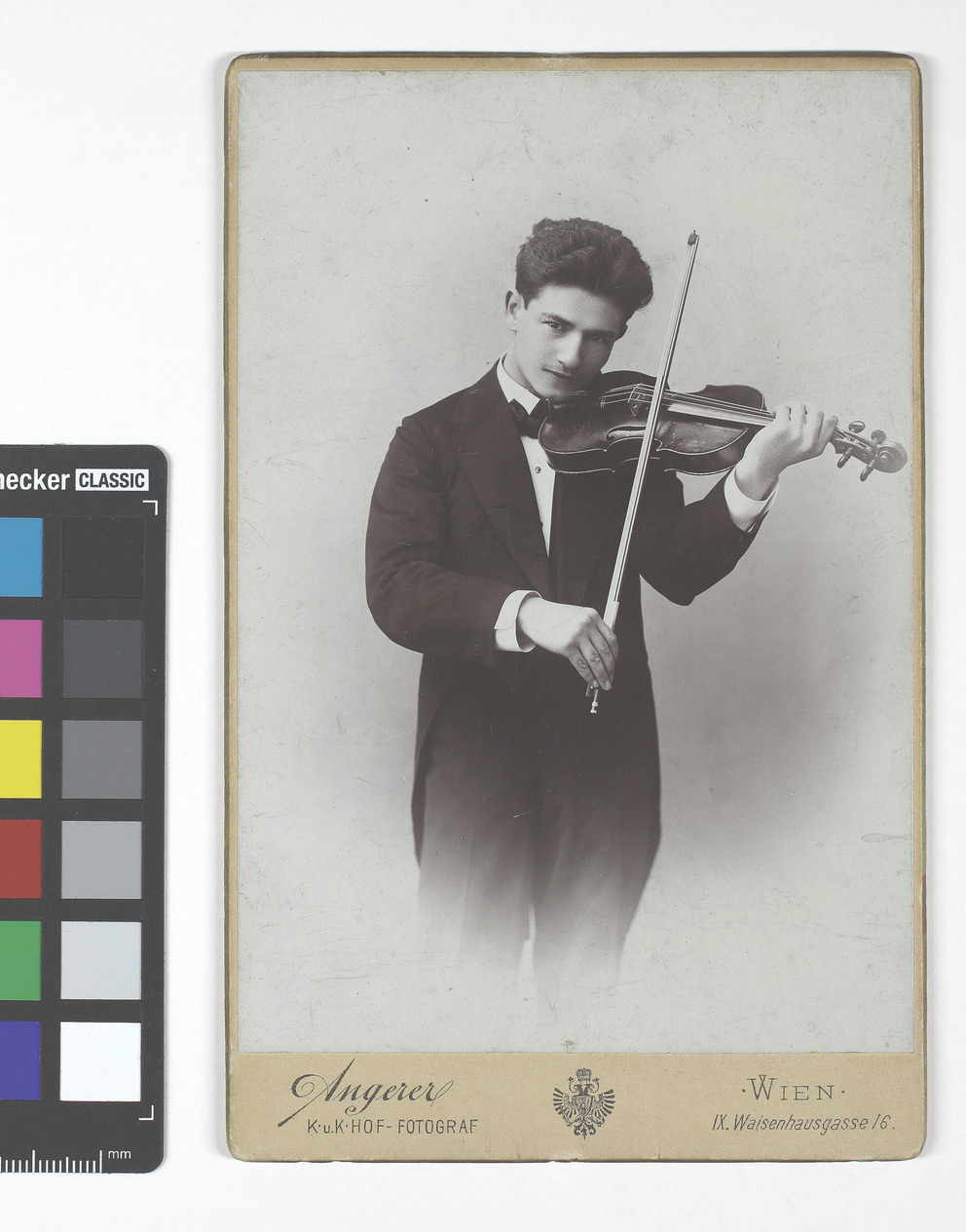 Leo Feddersen (1877-?), Geiger (rückseitig eigenhändige Widmung an ...