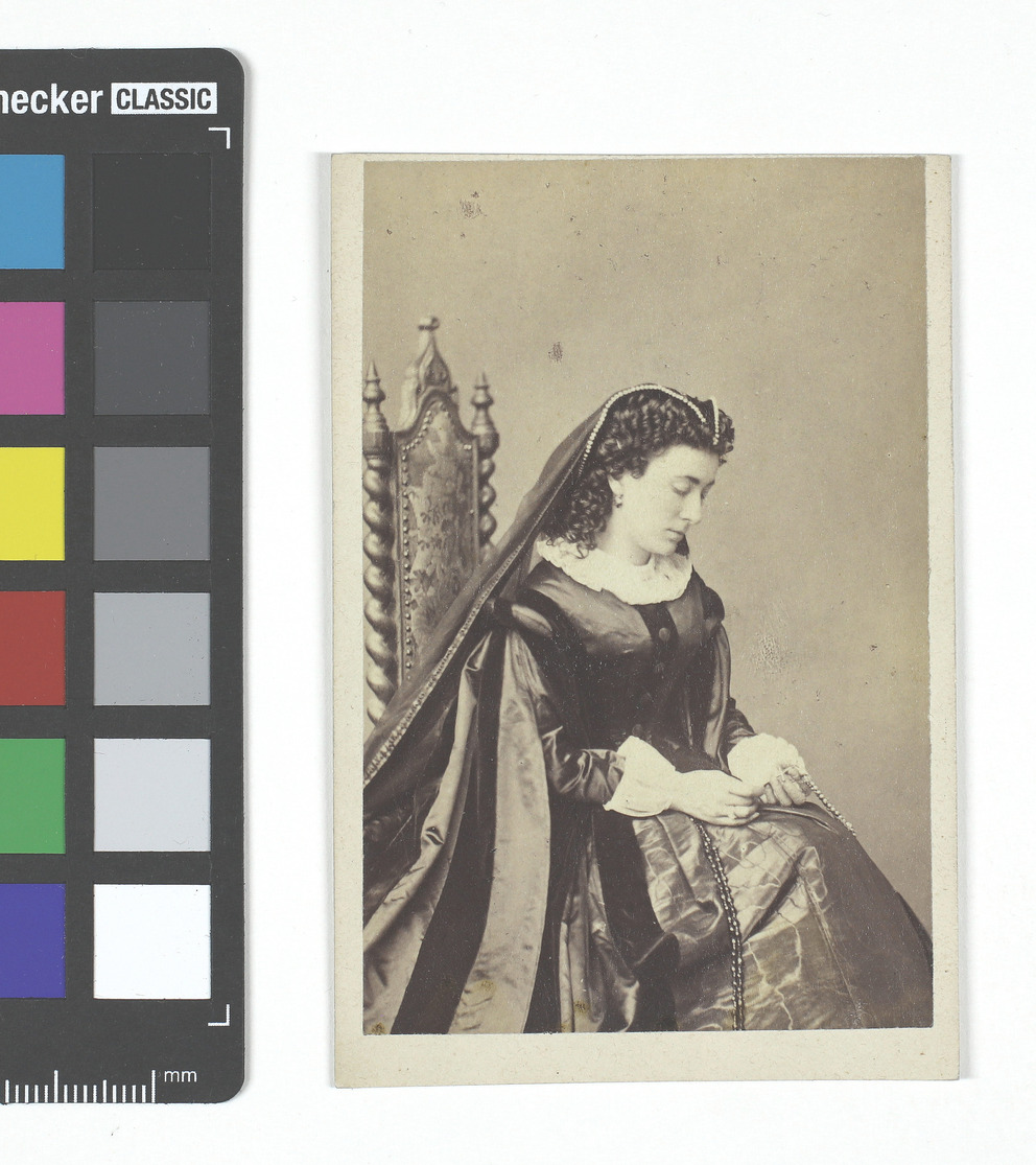 Charlotte Wolter (1834-1897) als "Maria Stuart" in "Maria Stuart" von ...