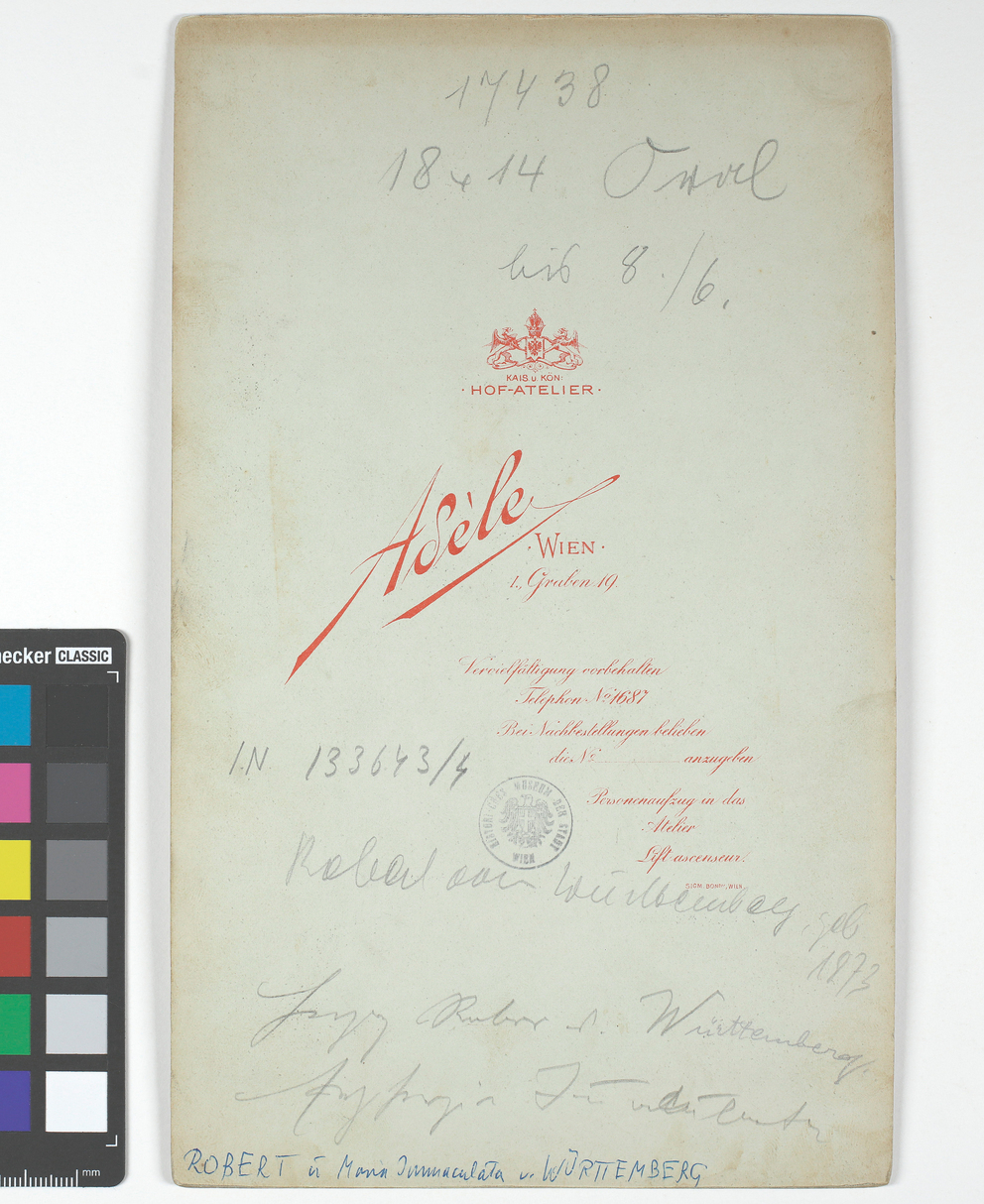 Robert von Württemberg (1873-1947) und Maria Immakulata von Österreich (1878-1968) – Wien Museum ...