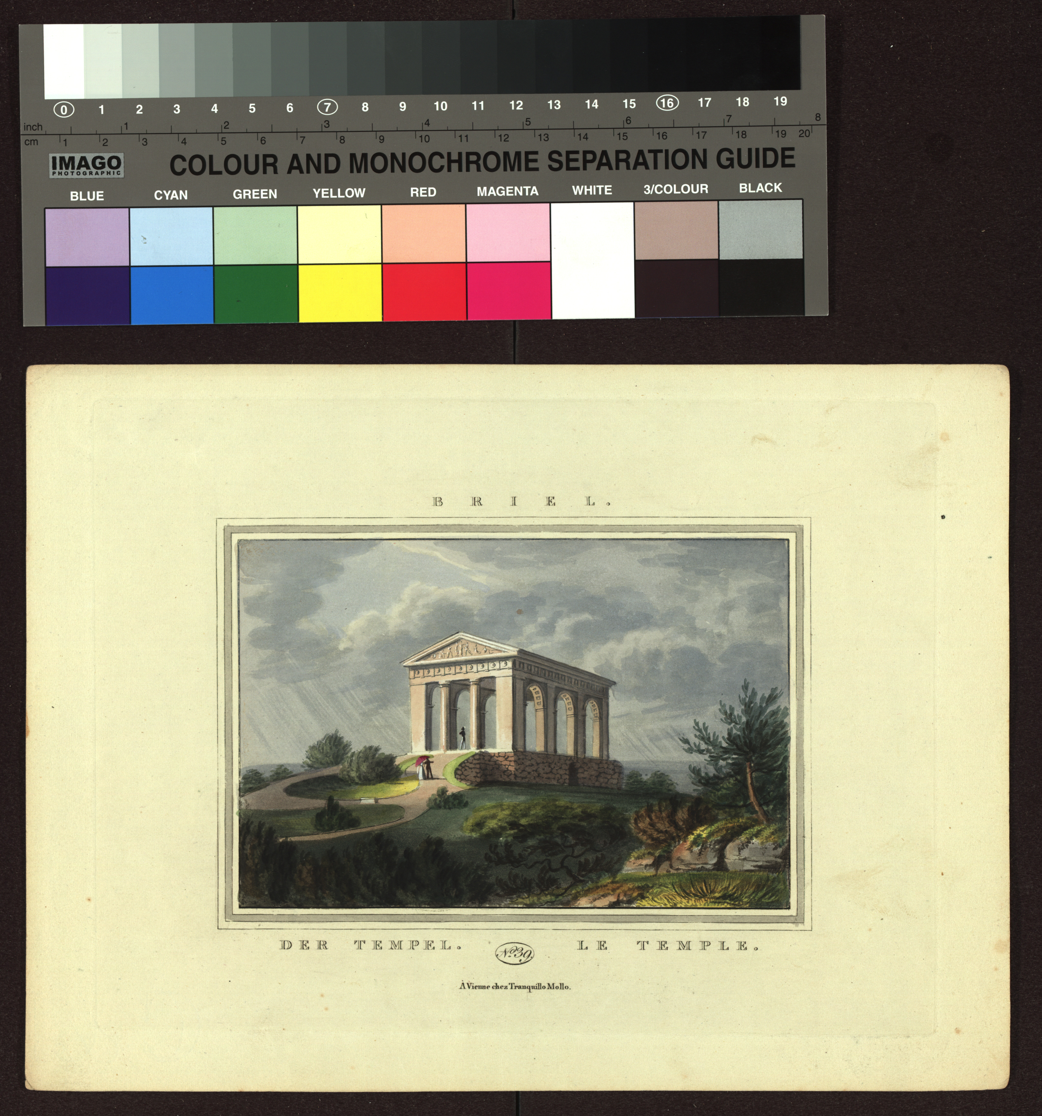 "Briel. [Brühl] Der Tempel. Le temple." (Blatt Nr. 39 aus: "Wien`s ...