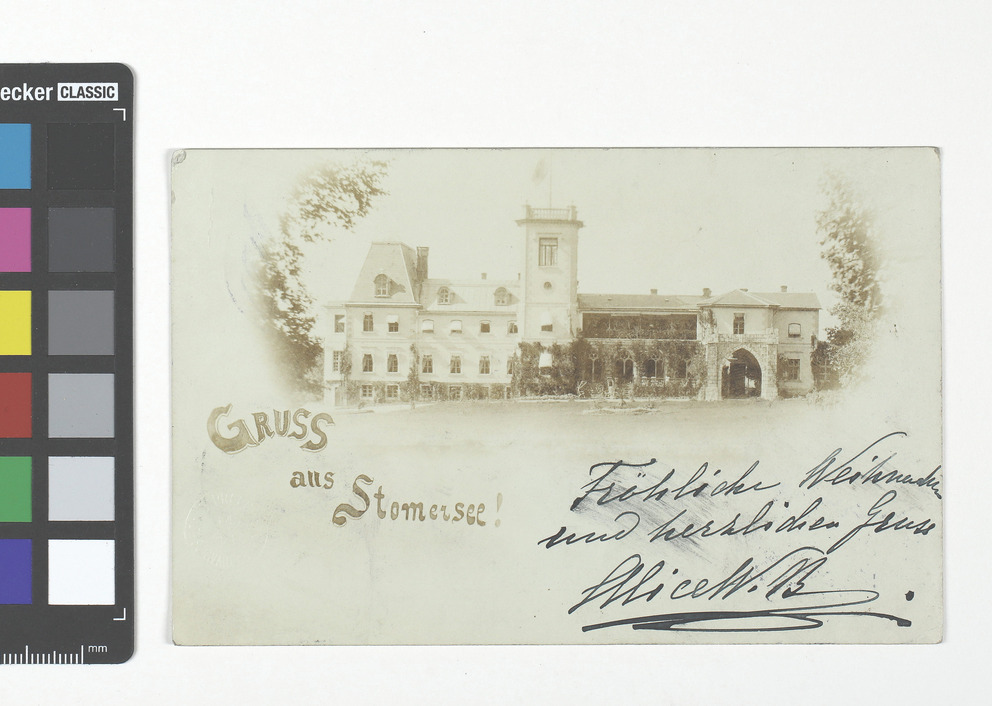 Schloss Stomersee, der Wohnsitz von Alice Laura Barbi (1858-1948 ...