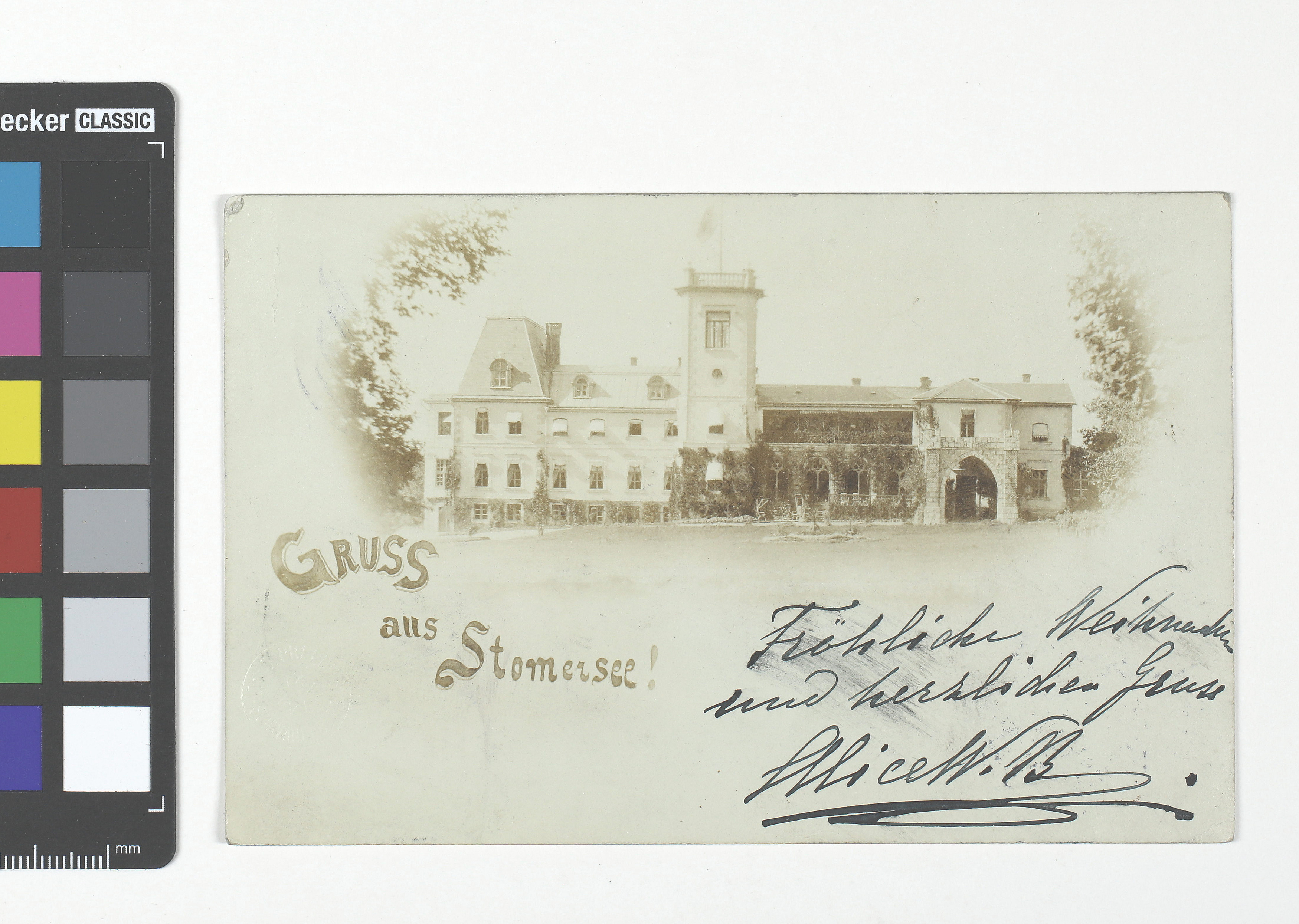 Schloss Stomersee, der Wohnsitz von Alice Laura Barbi (1858-1948 ...