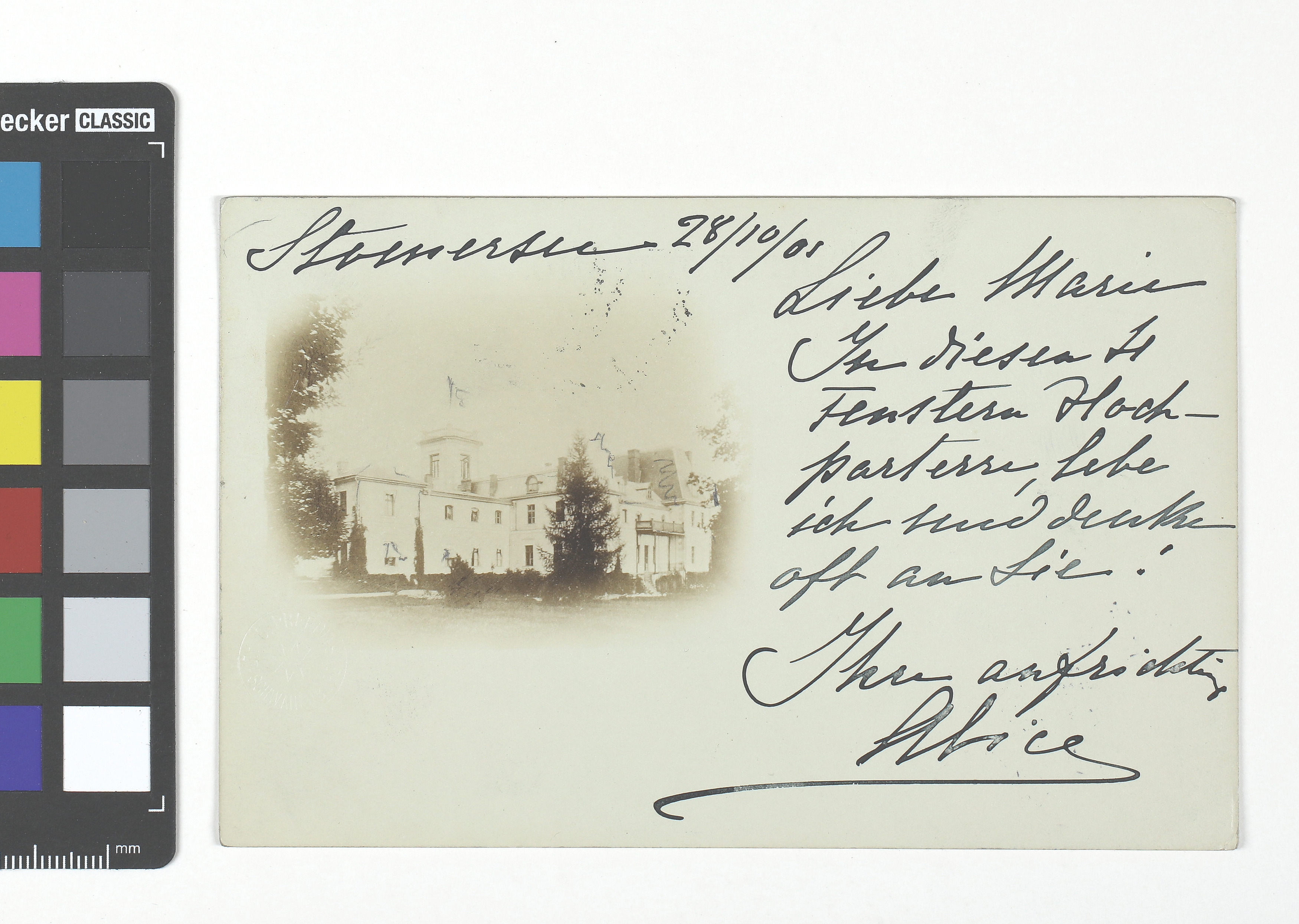 Schloss Stomersee, der Wohnsitz von Alice Laura Barbi (1858-1948 ...