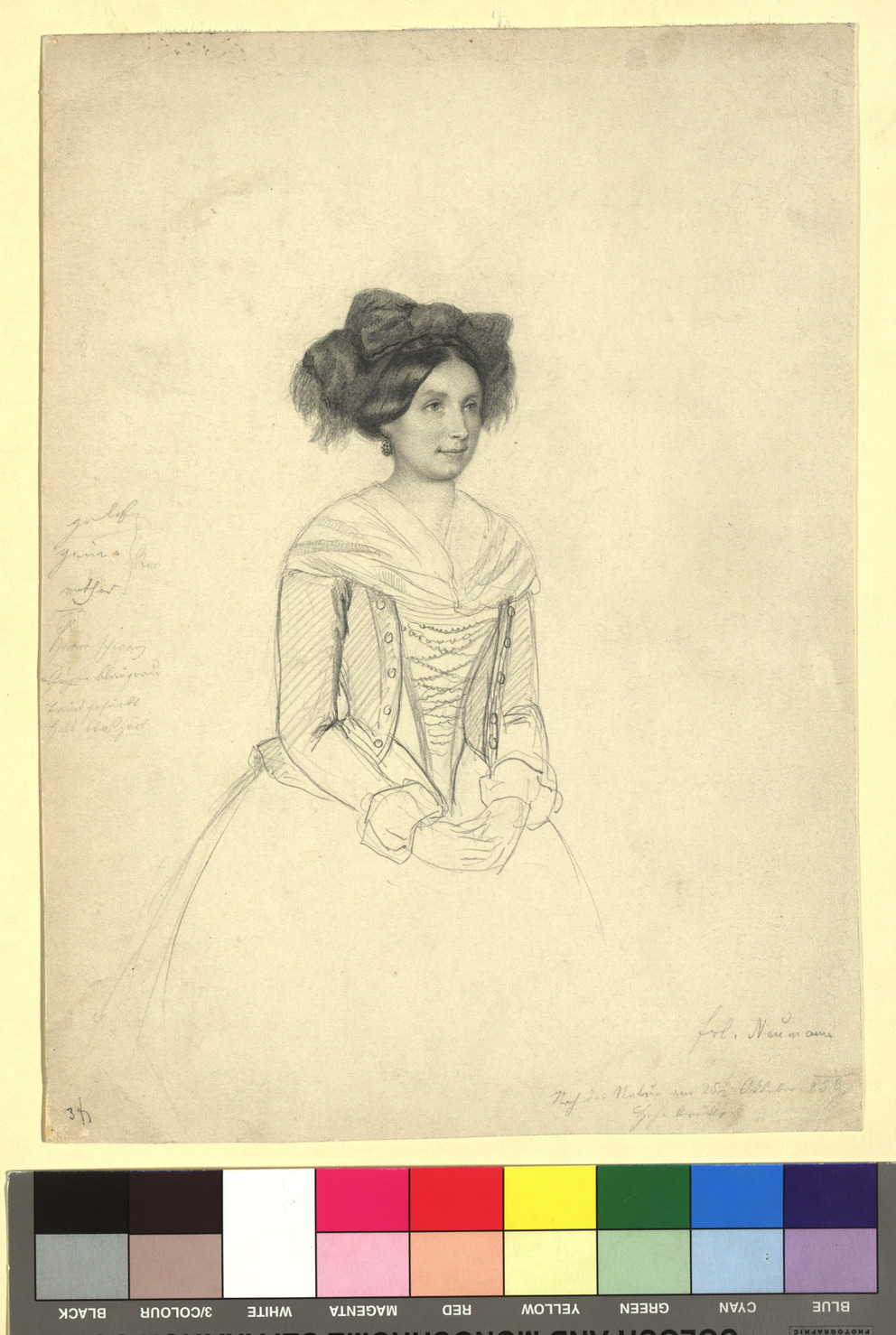 Louise Neumann als Lorle bzw. der Leonore in dem Bühnenstück "Dorf und ...