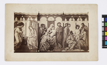 Entwurf zu einem Zyklus mit Szenen aus dem Leben Jesu "Verkündigung Mariens", "Die Heiligen drei ...