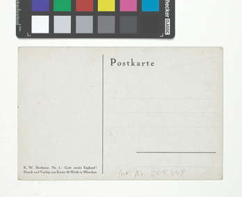 Kriegspostkarte: "Gott strafe England!" – Wien Museum Online Sammlung