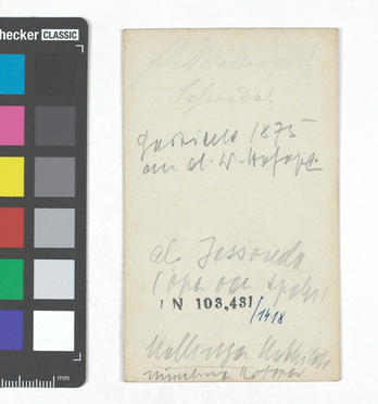 Mathilde Mallinger (1848-1920) als "Jessonda" in "Jessonda" von Louis ...