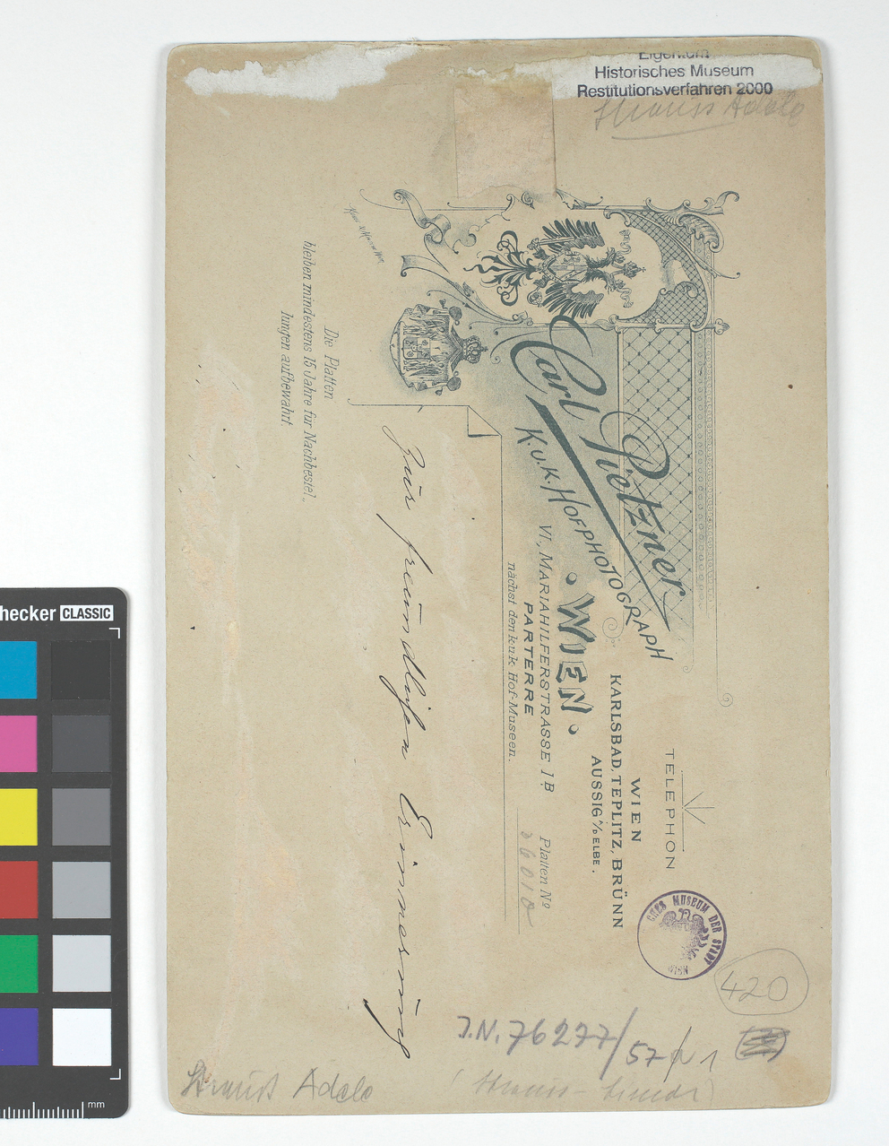 Adele Strauss (1856-1930), Gattin des Komponisten Johann Strauss Sohn ...