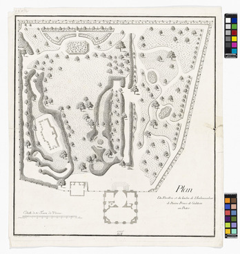 "Plan Du Pavillon et du Jardin de l´Ambassadeur de Russie Prince de ...