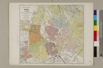 Neuester Plan von Wien in 9 Bezirken mit den neuesten ...