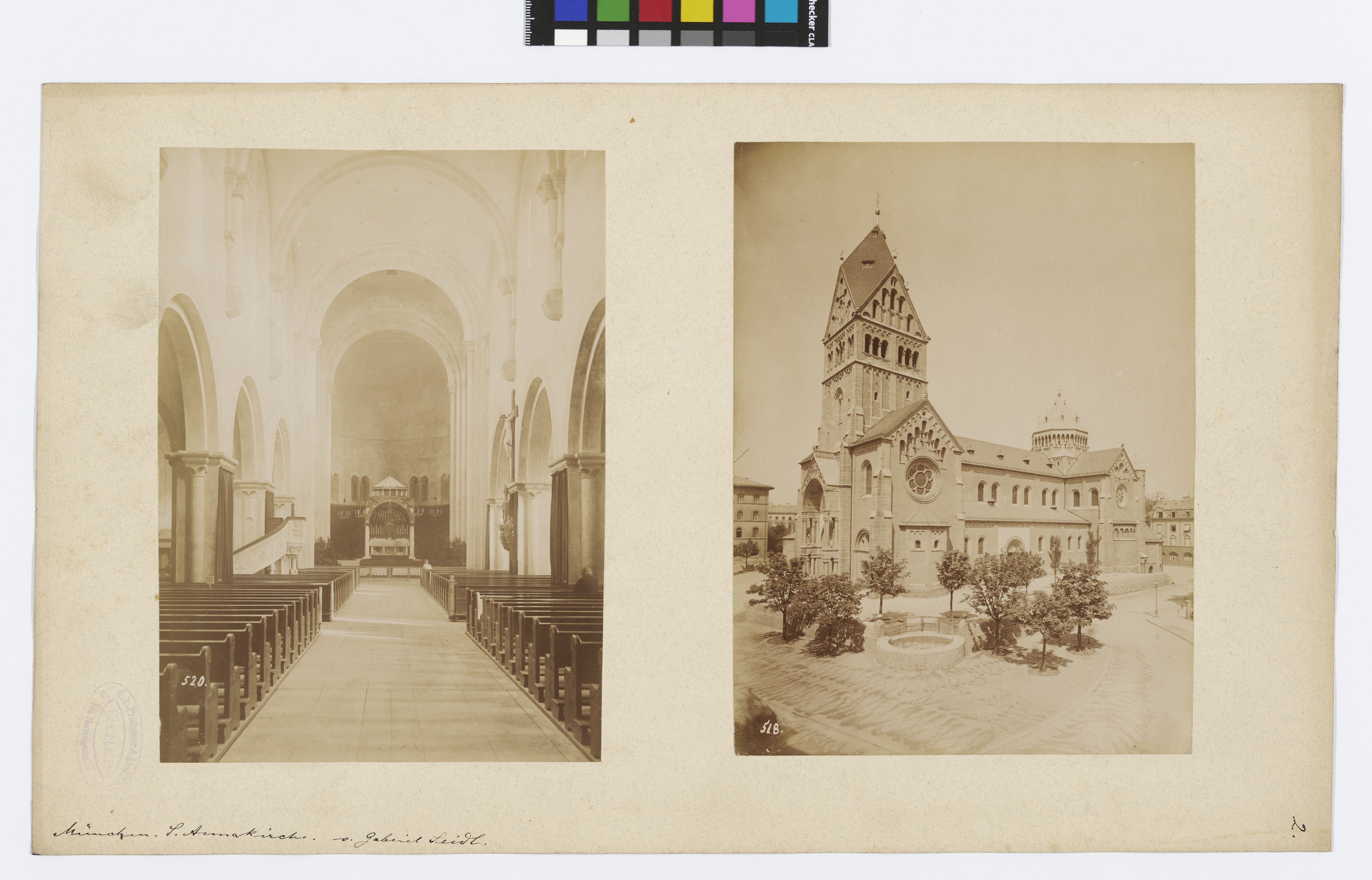 Deutschland, München, Pfarrkiche St. Anna im Lehel, Einblick ins ...