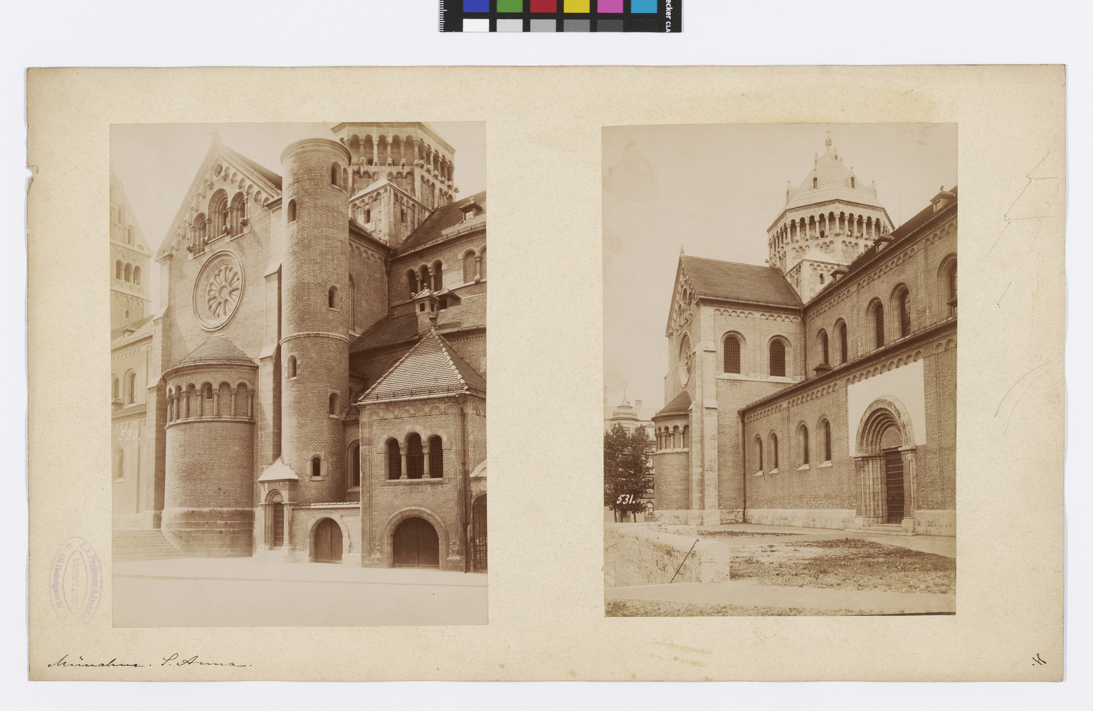 Deutschland, München, Pfarrkiche St. Anna im Lehel, Südfassade ...