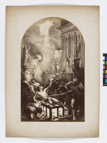 Stich nach Tizian, Martyrium des hl. Laurentius (Reproduktion) – Wien Museum Online Sammlung